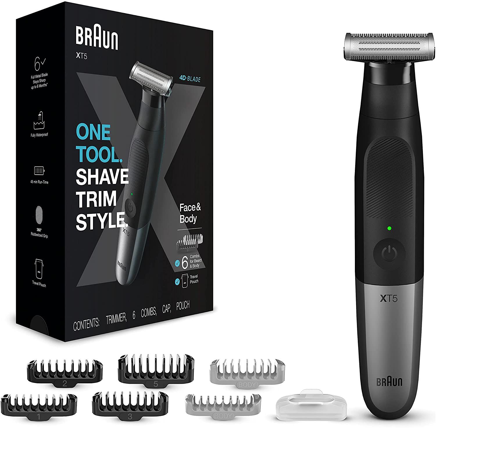מכונת גילוח Series XT5 Wet and Dry XT5200 BRAUN | גילוח ותספורת ...